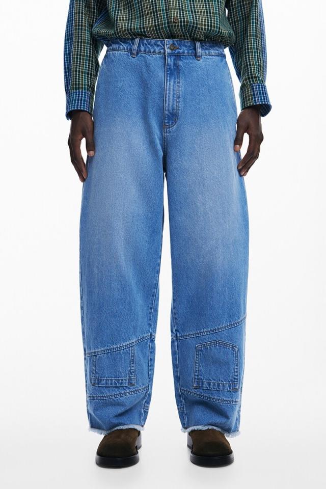 デシグアル（Desigual）/バレルレッグデニムパンツ