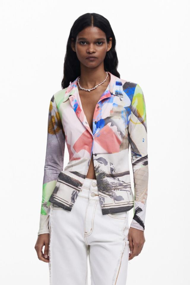 デシグアル（Desigual）/アーティプリントロングスリーブシャツ