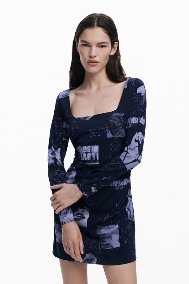 デシグアル（Desigual）/FIONAPOSTCARDS ロングスリーブワンピース