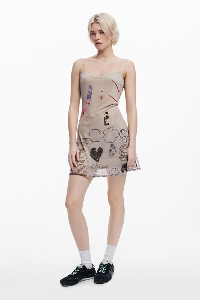 デシグアル（Desigual）/ラクロワプリント キャミソールワンピース