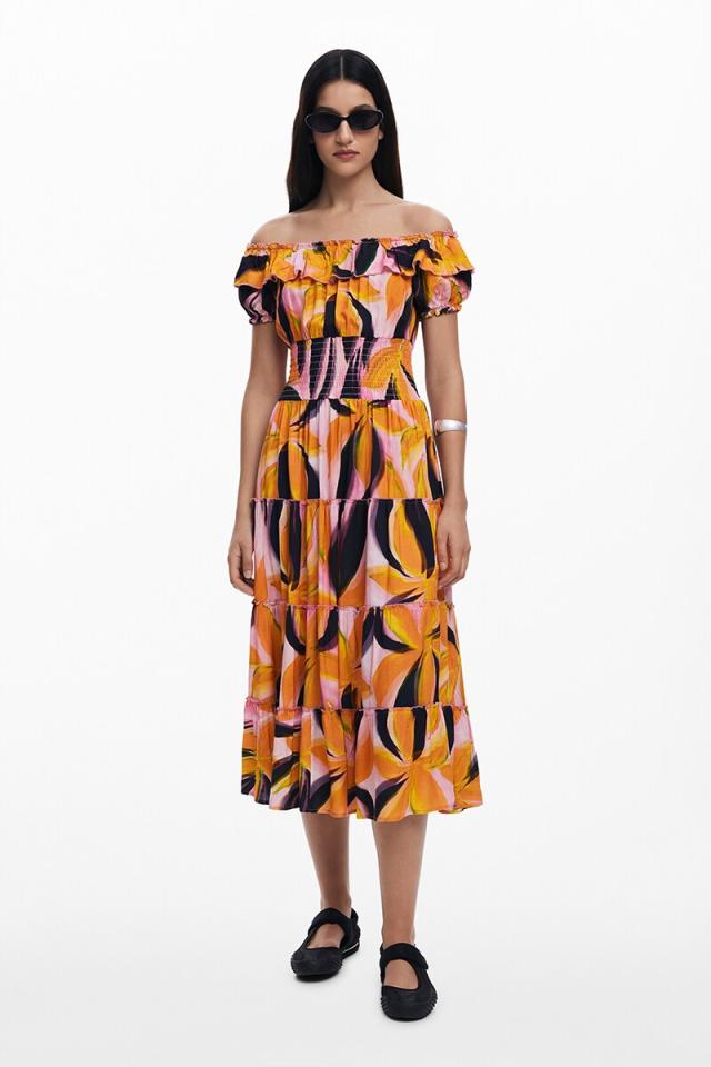 デシグアル（Desigual）/ANGERS オフショルダーワンピース