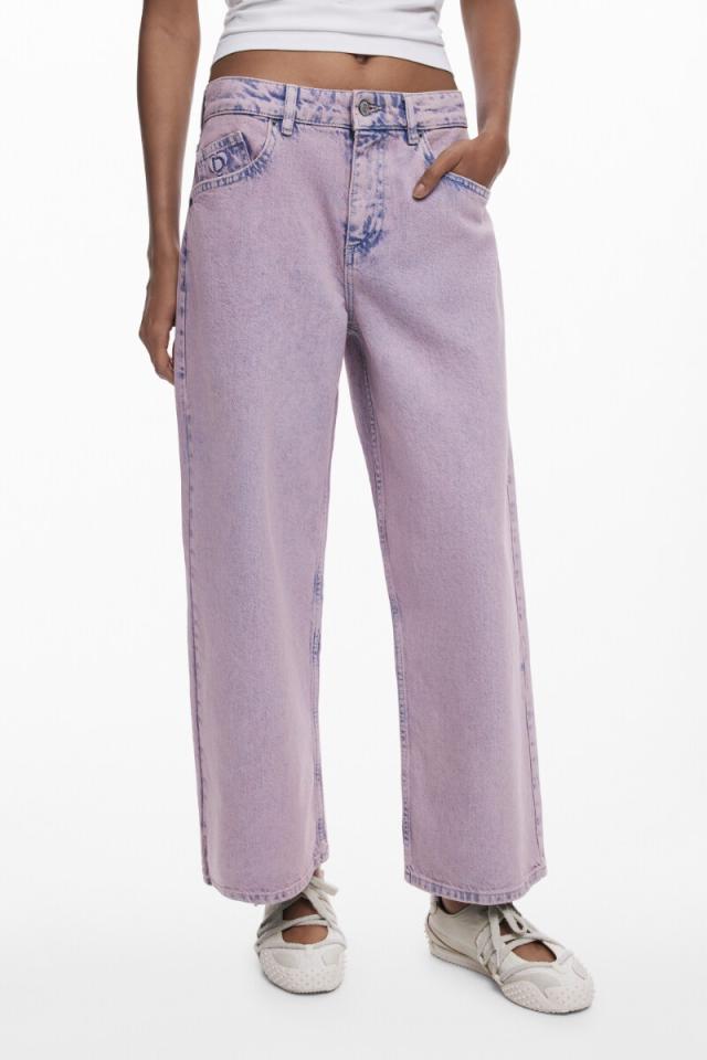 デシグアル（Desigual）/【6サイズ展開/34/44】クロップドデニムパンツ