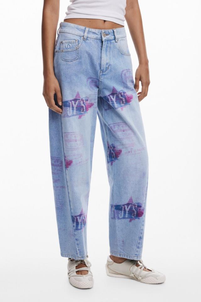 デシグアル（Desigual）/【6サイズ展開/34/44】コラージュバルーンデニムパンツ