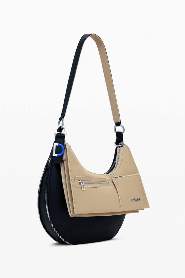 デシグアル（Desigual）/バイカラーミディアム2イン1バッグ 3way