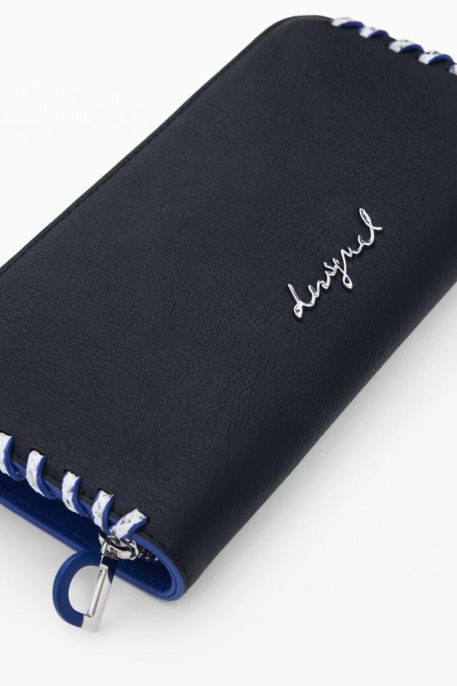 デシグアル（Desigual）/大きなサイドステッチの長財布