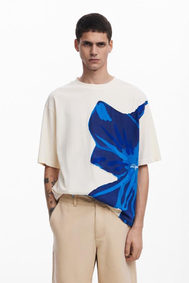 デシグアル（Desigual）/【4サイズ展開/S/XL】フラワー半袖Tシャツ