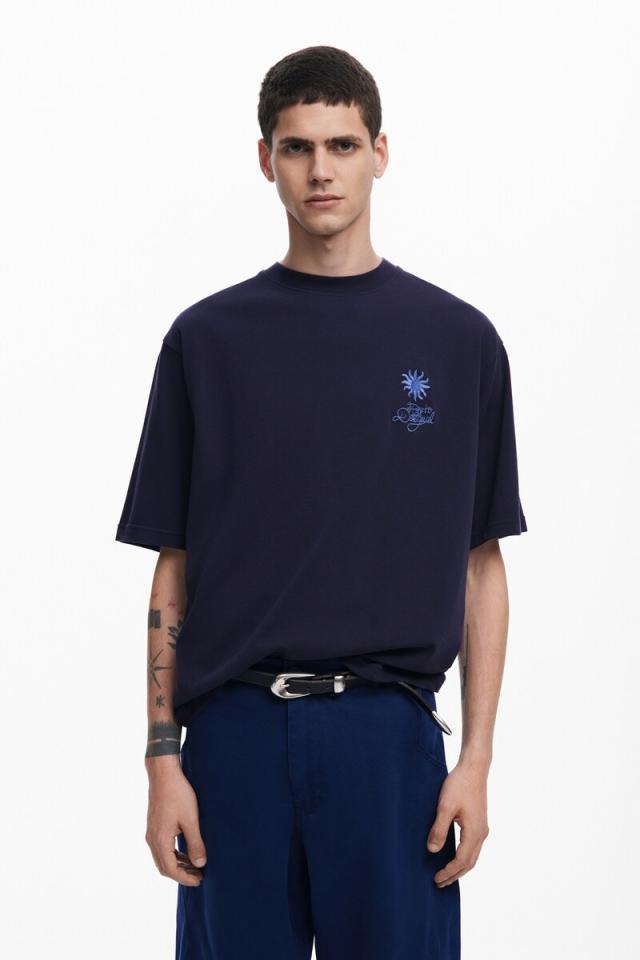 デシグアル（Desigual）/【4サイズ展開/S/XL】バックプリントSUN半袖Tシャツ