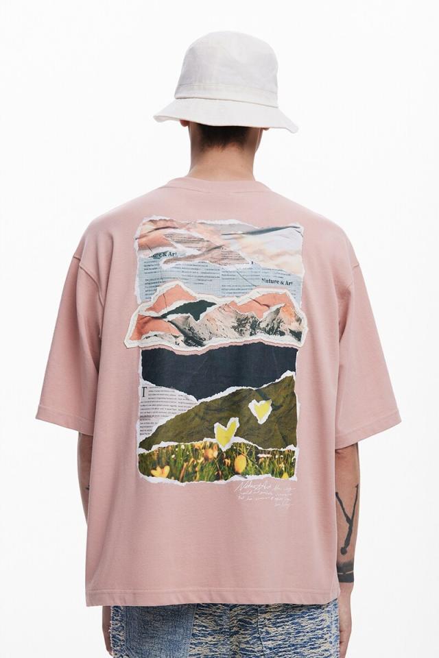 デシグアル（Desigual）/【4サイズ展開/S/XL】コラージュ半袖Tシャツ