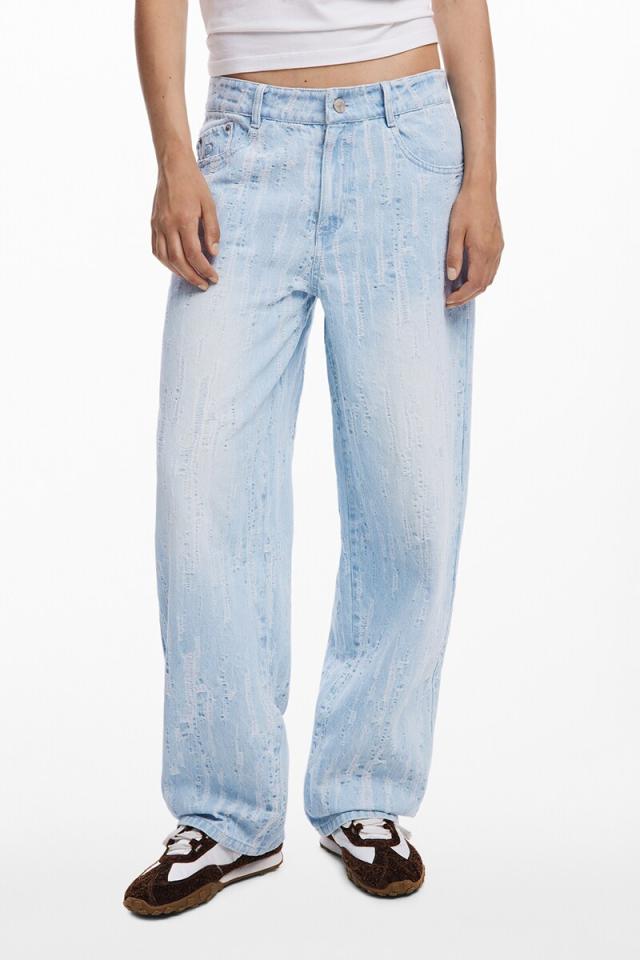 デシグアル（Desigual）/【6サイズ展開/34/44】クラッシュバルーンデニムパンツ