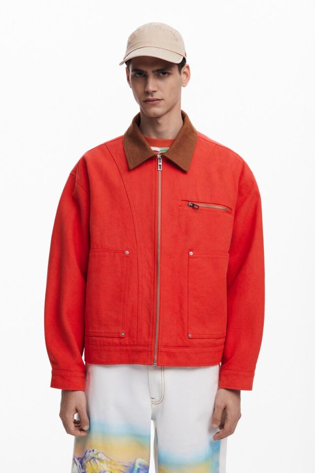 デシグアル（Desigual）/【4サイズ展開/S/XL】コントラストカラーのフライトジャケット