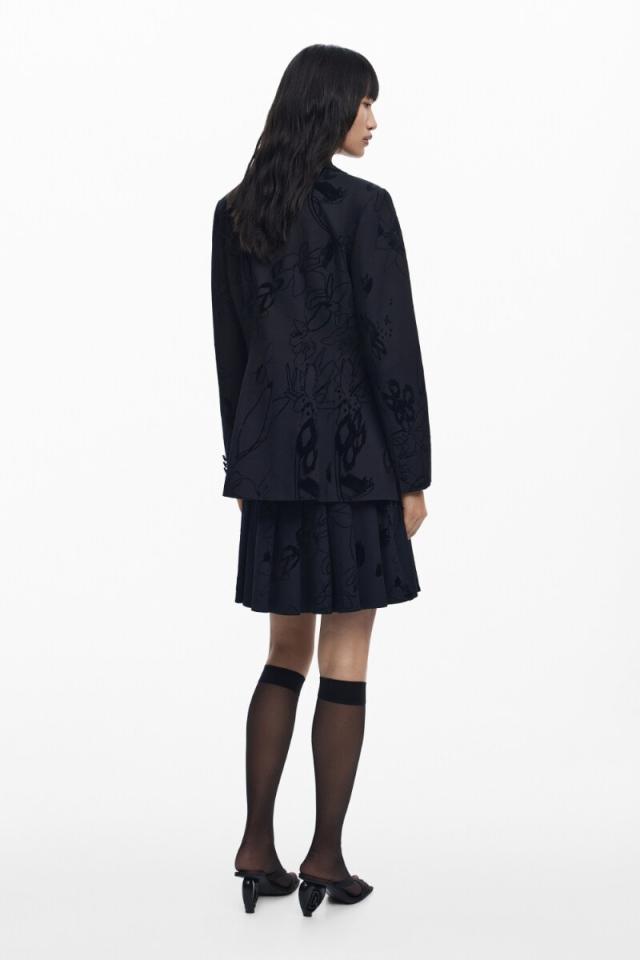 デシグアル（Desigual）/【5サイズ展開/XS/XL】フロック加工フラワー