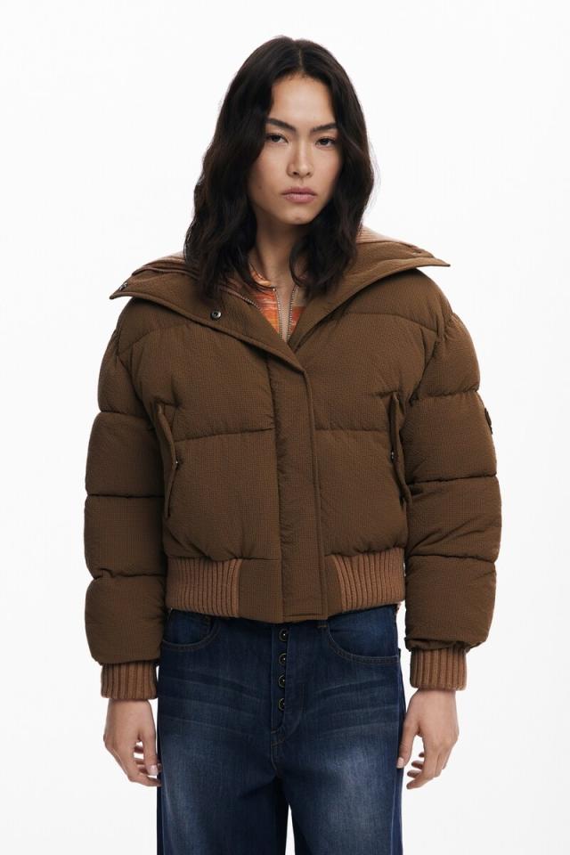 デシグアル（Desigual）/【5サイズ展開/XS/XL】中綿入りショートジャケット