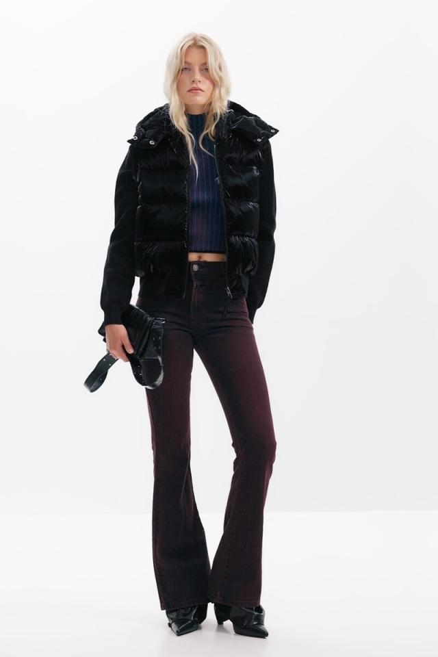 デシグアル（Desigual）/【5サイズ展開/XS/XL】袖・フード取り外し可 中綿ジャケット