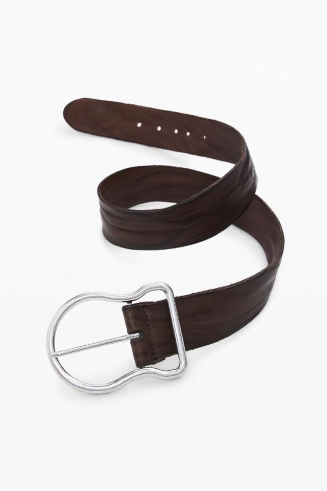 【NEW】デシグアル（Desigual）/【牛革製 / 3サイズ展開】デザインバックル レザーベルト 2026SS 新作