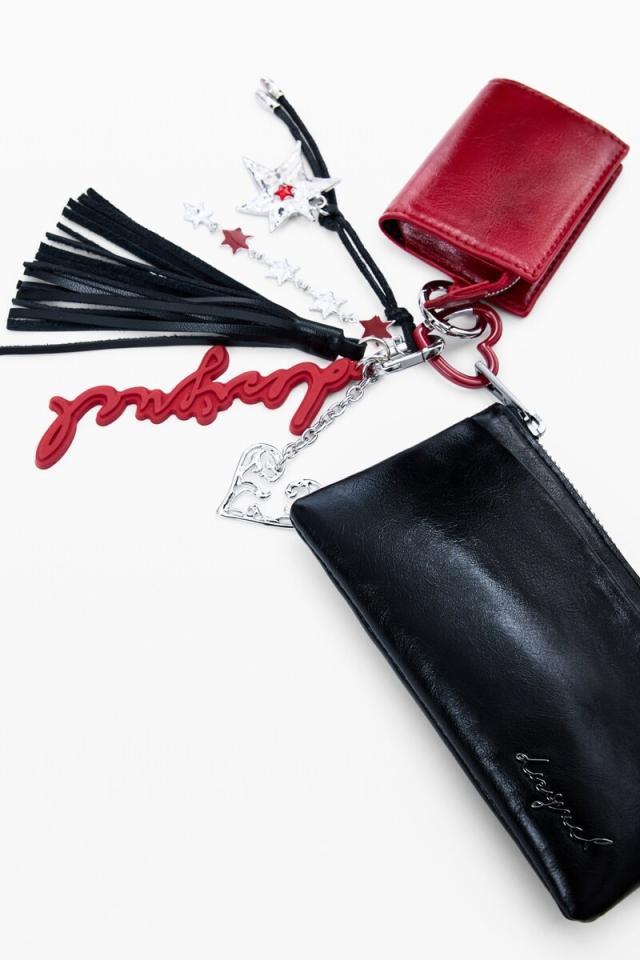 【NEW】デシグアル（Desigual）/チャーム付き財布 ミニカードケース付き