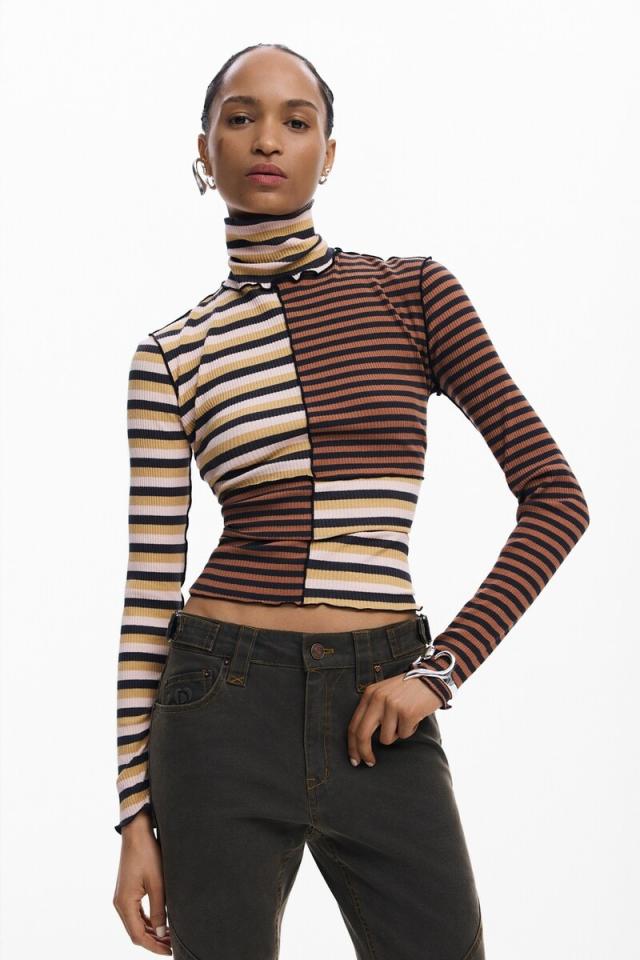 【NEW】デシグアル（Desigual）/【5サイズ展開】長袖ハイネックTシャツ 2026SS 新作