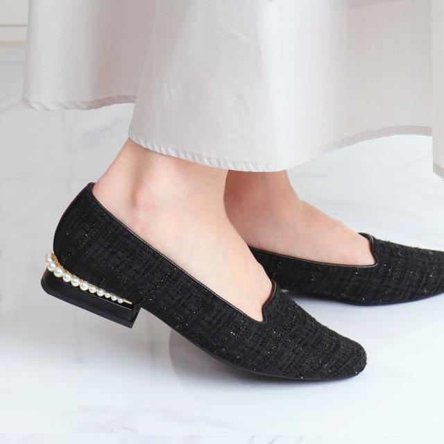 アルテミス by ダイアナ（artemis by DIANA）/オペラカット　パールヒールフラットシューズ