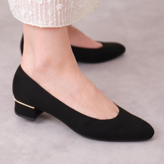 アルテミス by ダイアナ（artemis by DIANA）/【25秋冬新作】ビジューラインヒール　スエード調プレーンパンプス