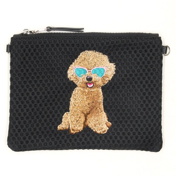 シャルエ（CHARUER）/【ポリエステル】オリジナルアニマル刺繍ポーチ