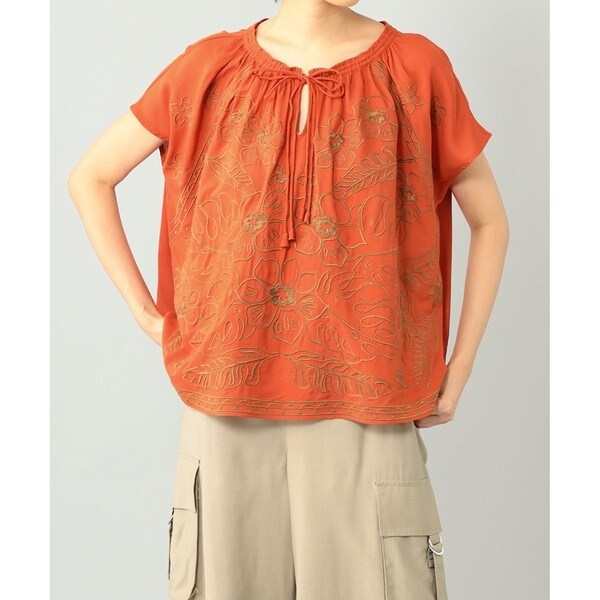 グレースコンチネンタル（GRACE CONTINENTAL）/エスニック刺繍トップ