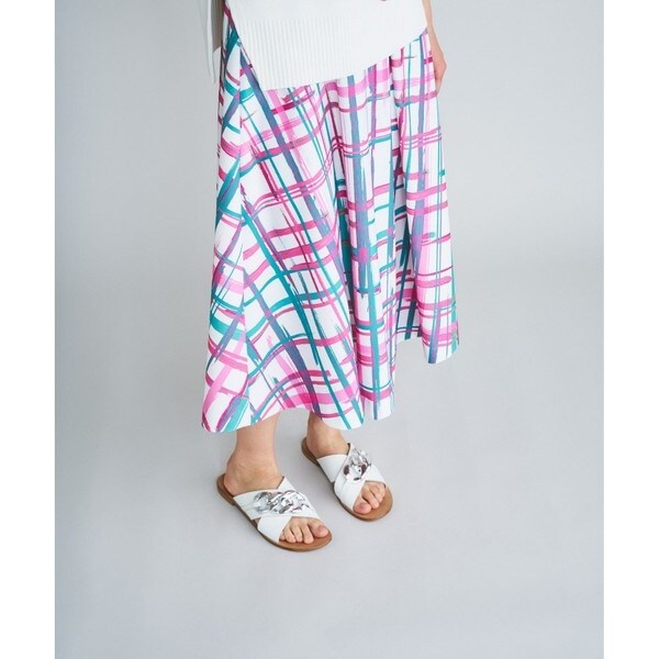 グレースコンチネンタル（GRACE CONTINENTAL）/チェックフレアスカート