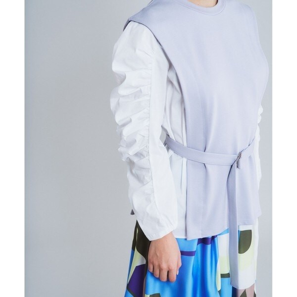 グレースコンチネンタル（GRACE CONTINENTAL）/ギャザーレイヤードトップ