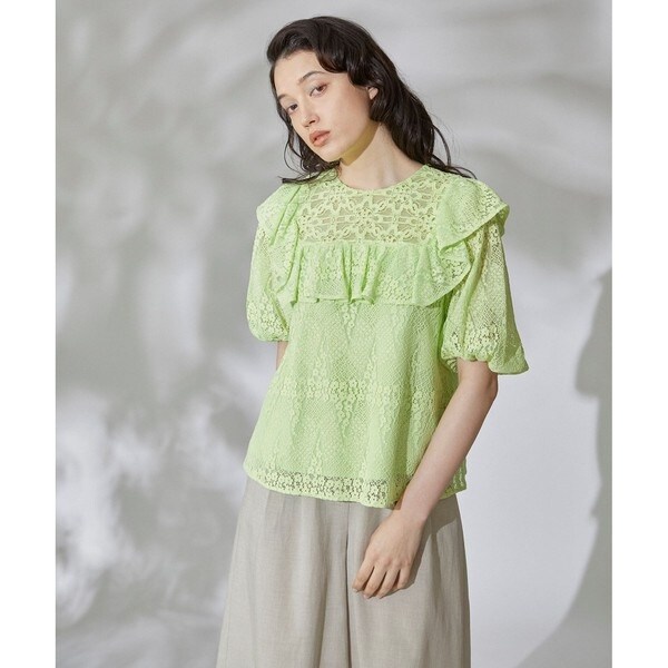 グレースコンチネンタル（GRACE CONTINENTAL）/レースフリルトップ