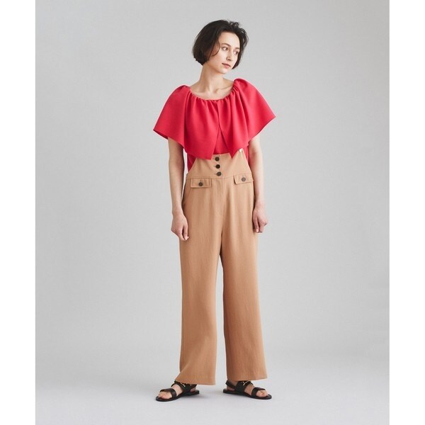 グレースコンチネンタル（GRACE CONTINENTAL）/ストラップストレートサロペ