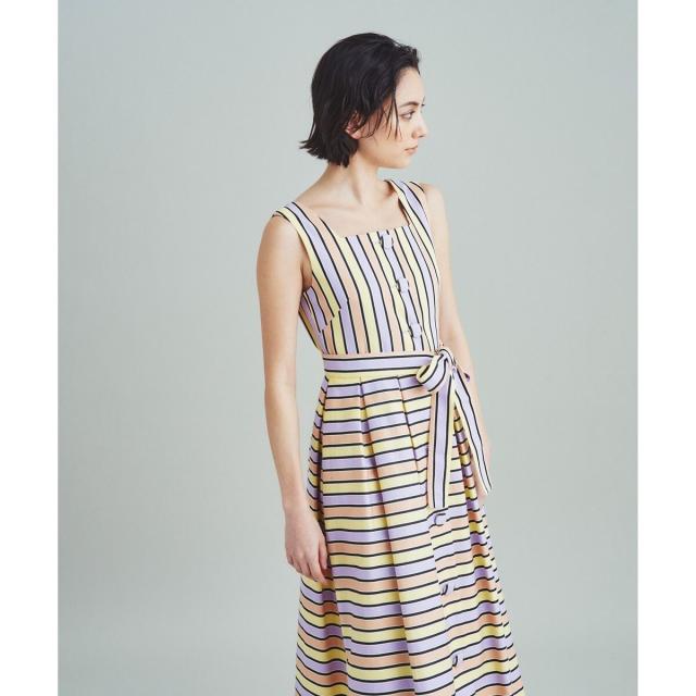 グレースコンチネンタル（GRACE CONTINENTAL）/マルチボーダージャガードワンピース