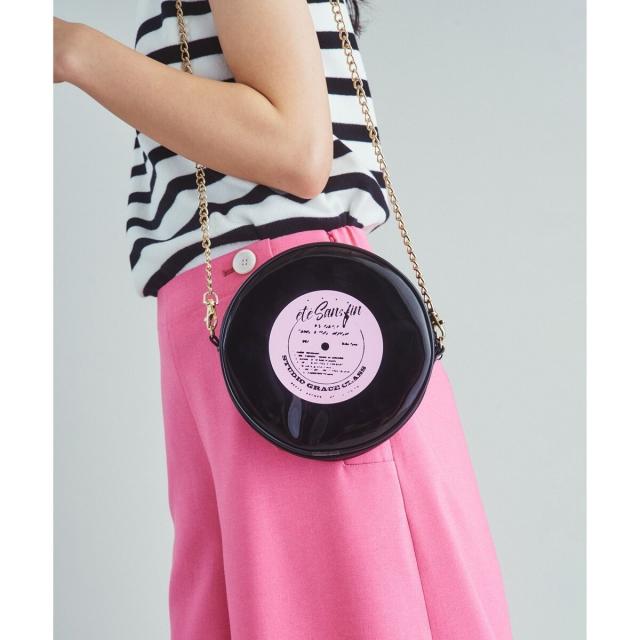 グレースコンチネンタル（GRACE CONTINENTAL）/レコードエナメルバッグ