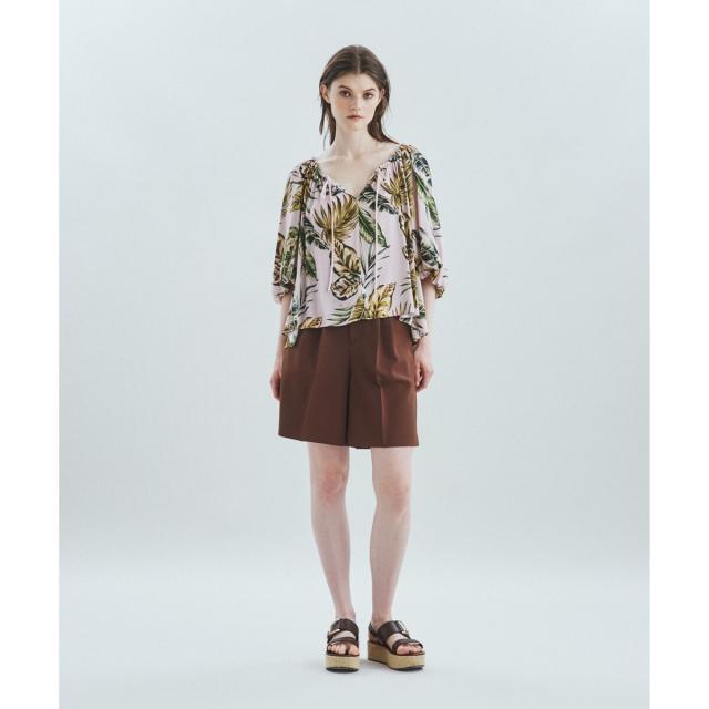 グレースコンチネンタル（GRACE CONTINENTAL）/リーフプリントカフタントップ