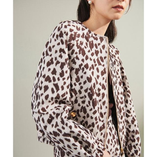 グレースコンチネンタル（GRACE CONTINENTAL）/レオパードジャガードブルゾン