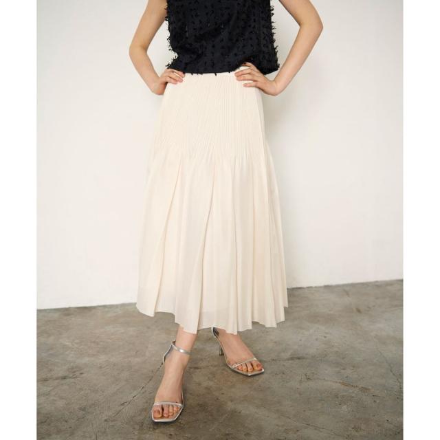 グレースコンチネンタル（GRACE CONTINENTAL）/オーガンジープリーツスカート