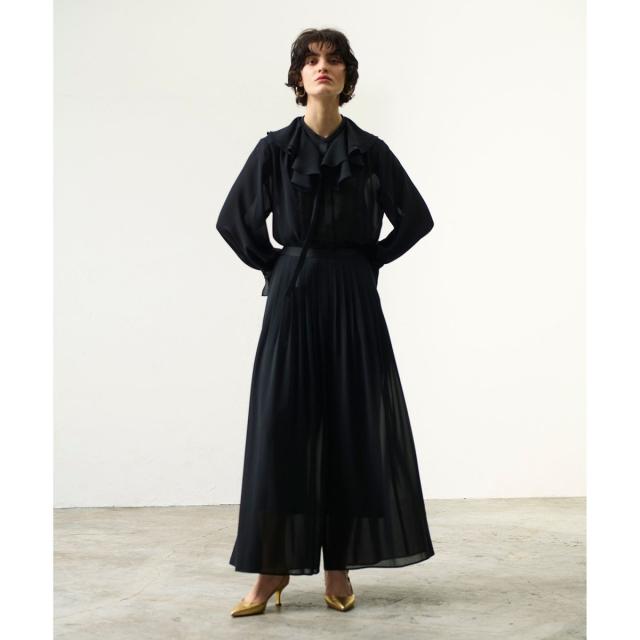 グレースコンチネンタル（GRACE CONTINENTAL）/シアープリーツパンツ