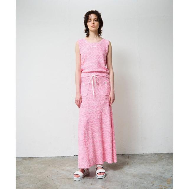 グレースコンチネンタル（GRACE CONTINENTAL）/ネップツイードニットスカート