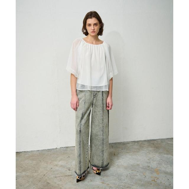 グレースコンチネンタル（GRACE CONTINENTAL）/レイヤードチュールトップ