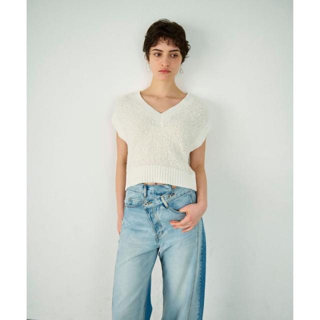 グレースコンチネンタル（GRACE CONTINENTAL）/カノコショートニットトップ