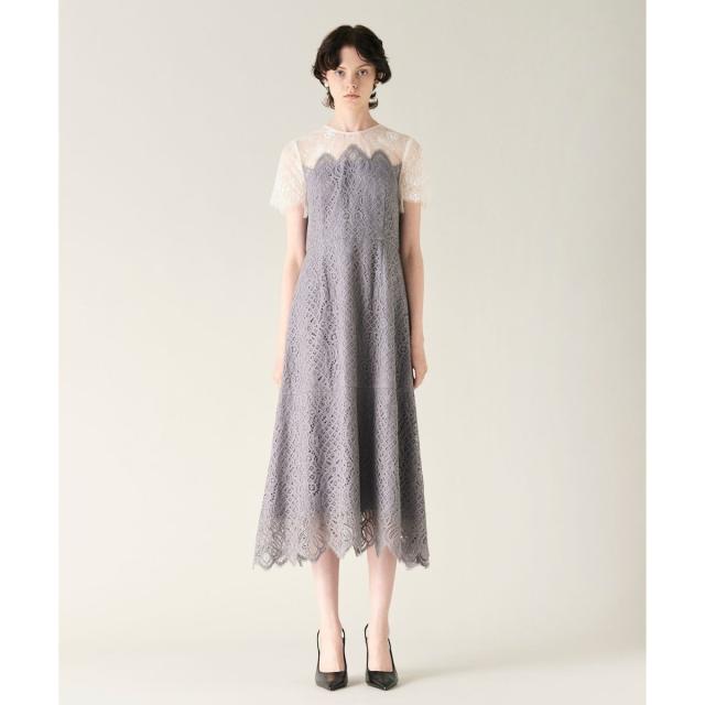 グレースコンチネンタル（GRACE CONTINENTAL）/レース切替フレアドレス