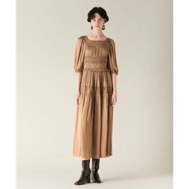 グレースコンチネンタル（GRACE CONTINENTAL）/スクエアギャザーワンピース