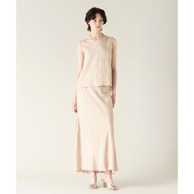 グレースコンチネンタル（GRACE CONTINENTAL）/キュプラサテンフレアスカート