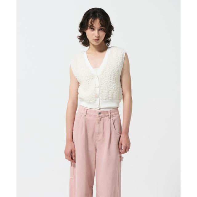 グレースコンチネンタル（GRACE CONTINENTAL）/チュールフリルニットベスト