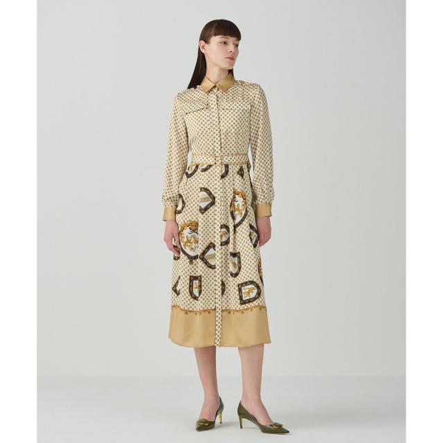 グレースコンチネンタル（GRACE CONTINENTAL）/プリントミリタリードレス