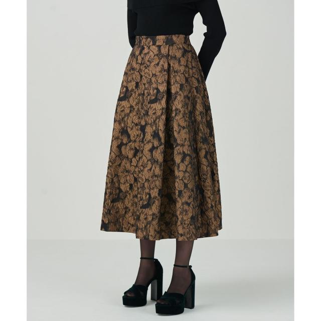 グレースコンチネンタル（GRACE CONTINENTAL）/ジャガードタックスカート