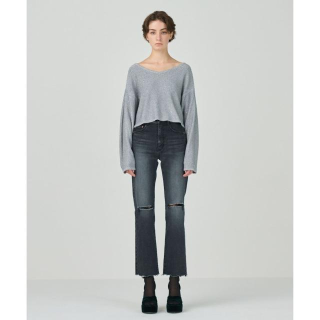 グレースコンチネンタル（GRACE CONTINENTAL）/スリムブラックデニムパンツ