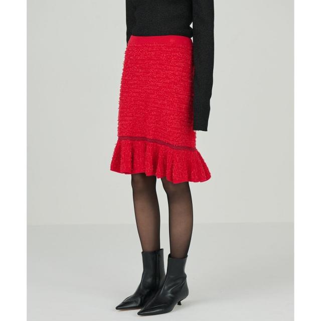 グレースコンチネンタル（GRACE CONTINENTAL）/ツイードフレアニットスカート