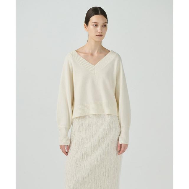 グレースコンチネンタル（GRACE CONTINENTAL）/Ｖネックラムニットトップ