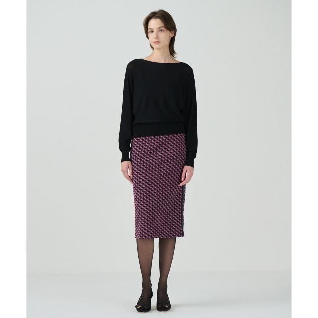 グレースコンチネンタル（GRACE CONTINENTAL）/ラメジャガードラインスカート