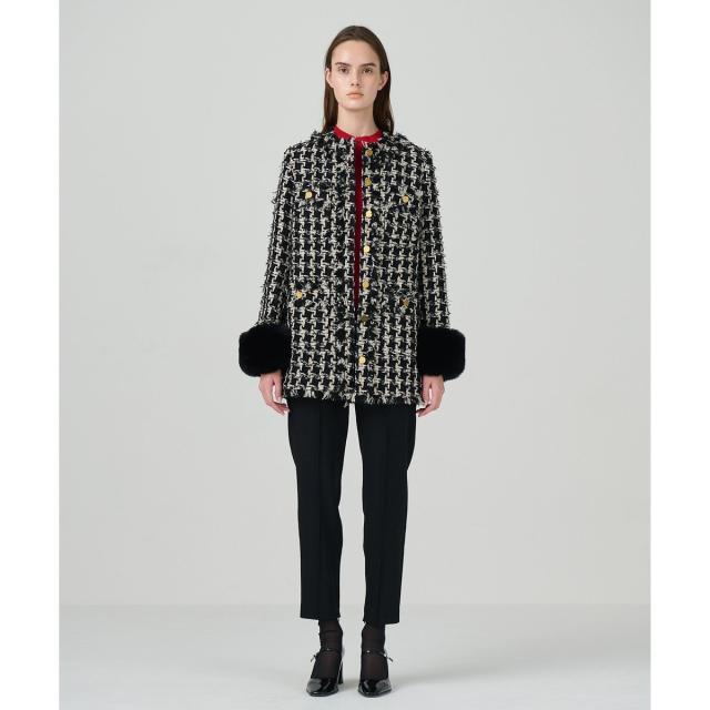 グレースコンチネンタル（GRACE CONTINENTAL）/ツイードファーコート