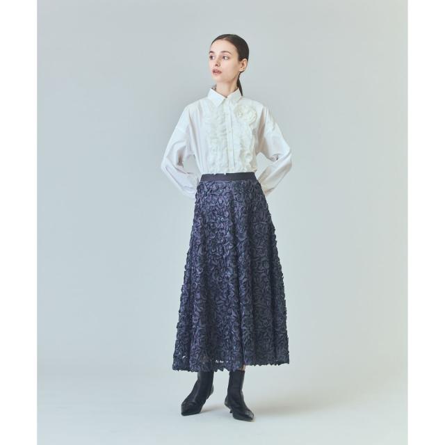 グレースコンチネンタル（GRACE CONTINENTAL）/テープ刺繍レーススカート