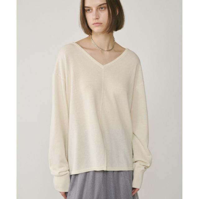 グレースコンチネンタル（GRACE CONTINENTAL）/ウールVネックニットトップ